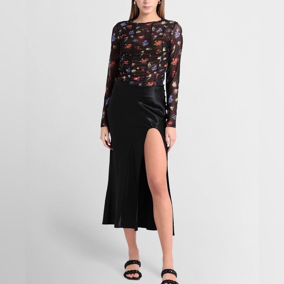 Topshop | Tops | Topshop Floral Mesh Top | Poshmark